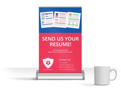 Now Hiring Table Top Banner Templates | MyCreativeShop