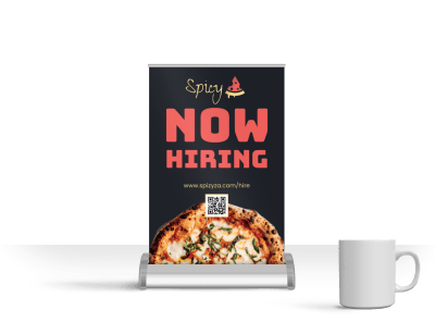 Now Hiring Table Top Banner Templates | MyCreativeShop