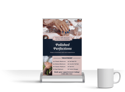 Nail Salon Table Top Banner Templates | MyCreativeShop
