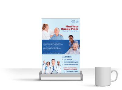 Assisted Living Table Top Banner Templates | MyCreativeShop