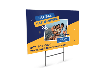 Tourism Yard Sign Templates | MyCreativeShop