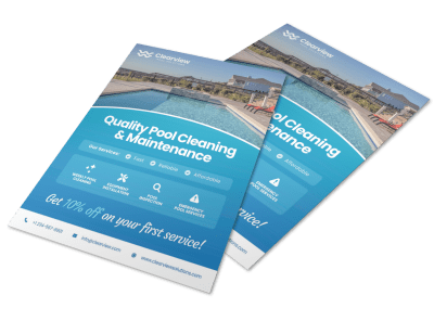 Pool Cleaning Flyer Templates | MyCreativeShop