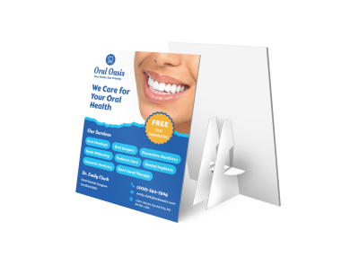 Medical & Health Care Counter Card Templates | MyCreativeShop