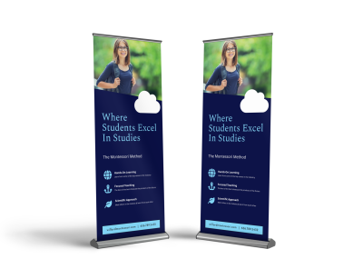 School Retractable Banner Templates | MyCreativeShop