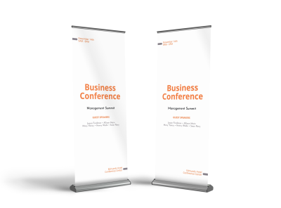 Conference Retractable Banner Templates | MyCreativeShop