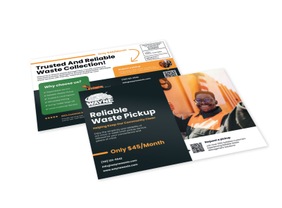 Waste Management Postcard Templates | MyCreativeShop
