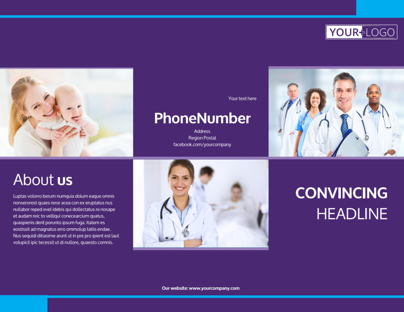 Pediatric Care Brochure Template | MyCreativeShop