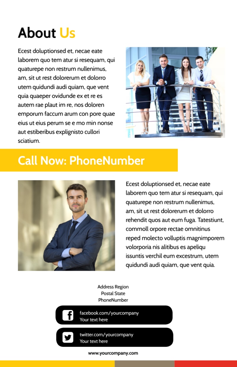 Executive Business Consulting Flyer Template