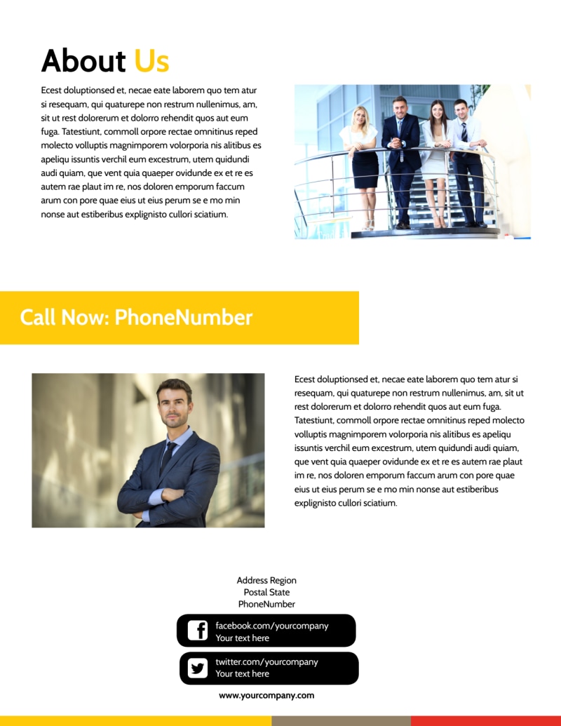 Executive Business Consulting Flyer Template