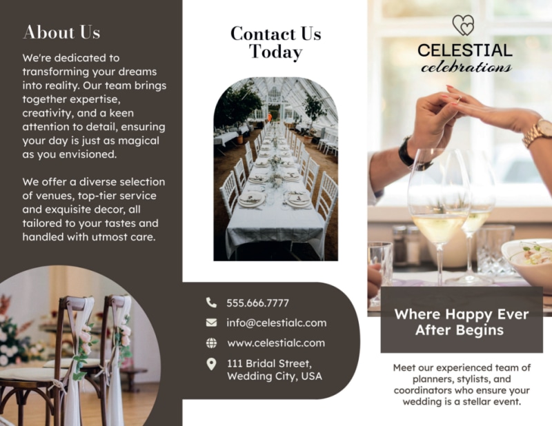 Wedding Venue Brochure Template MyCreativeShop