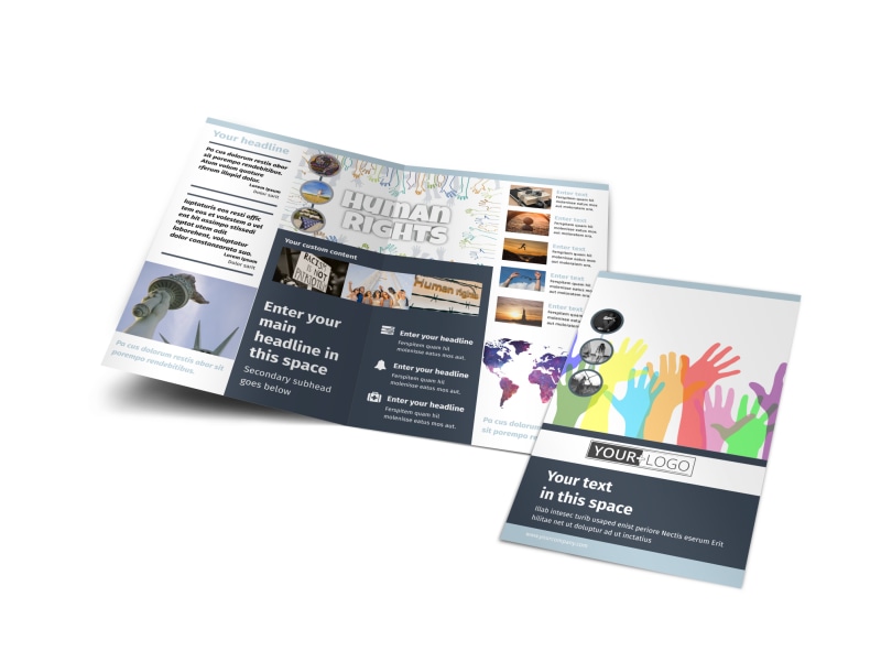 Human Rights Advocates Brochure Template | MyCreativeShop