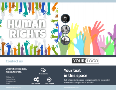 Human Rights Advocates Brochure Template | MyCreativeShop