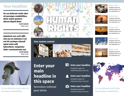 Human Rights Advocates Brochure Template | MyCreativeShop