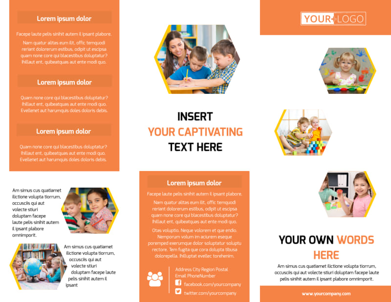 Creative Child Development Brochure Template