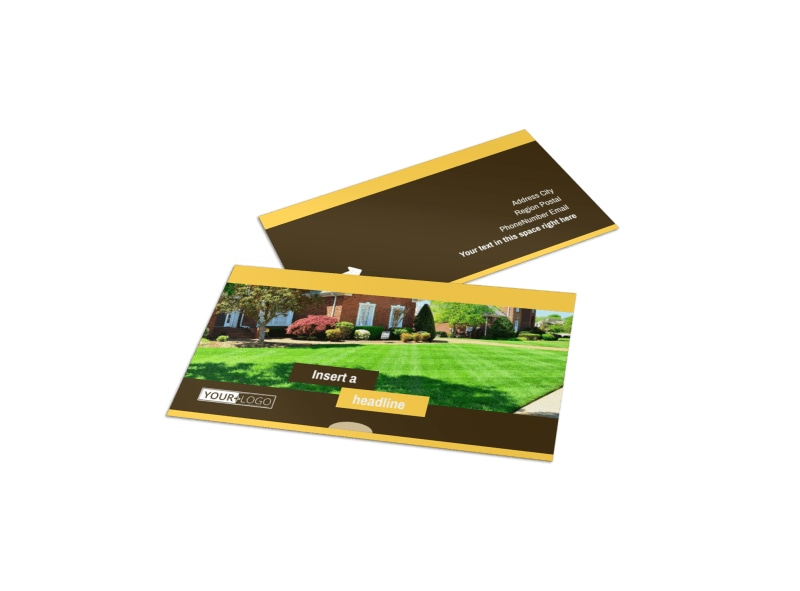Lawn Care Business Card Template MyCreativeShop