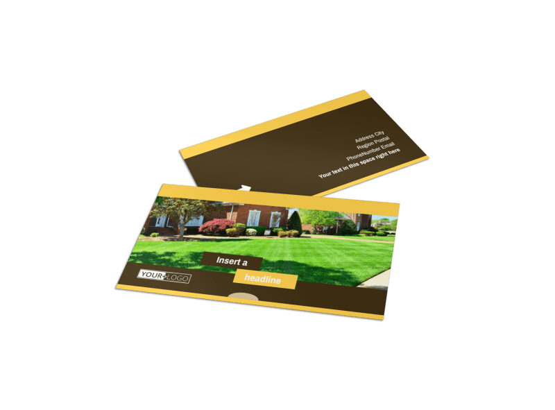 Lawn Care Business Card Template MyCreativeShop