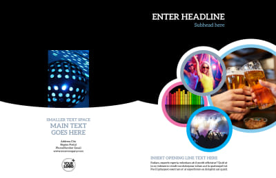 Club Party Brochure Template | MyCreativeShop