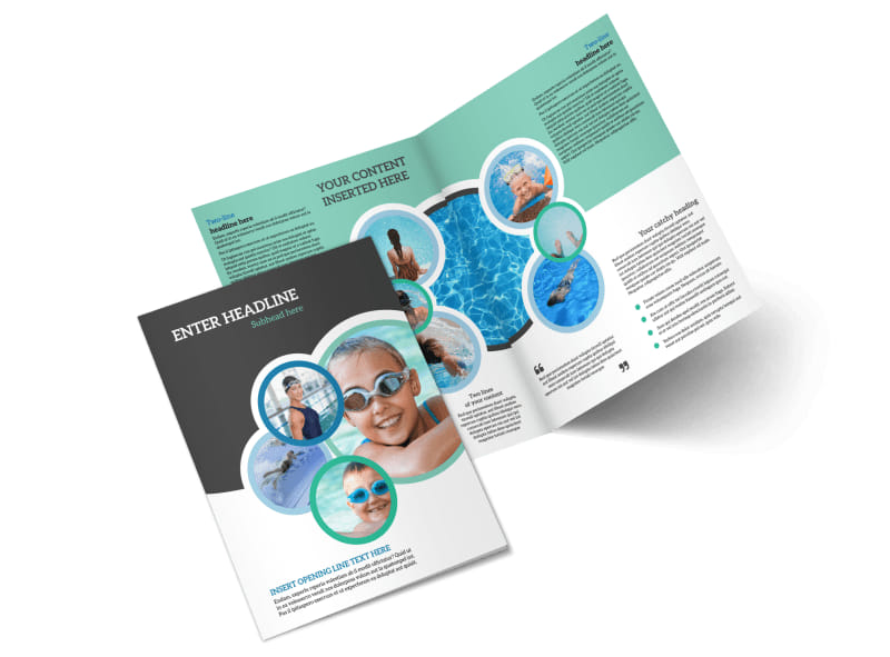 Swimming Tournament Brochure Template | MyCreativeShop