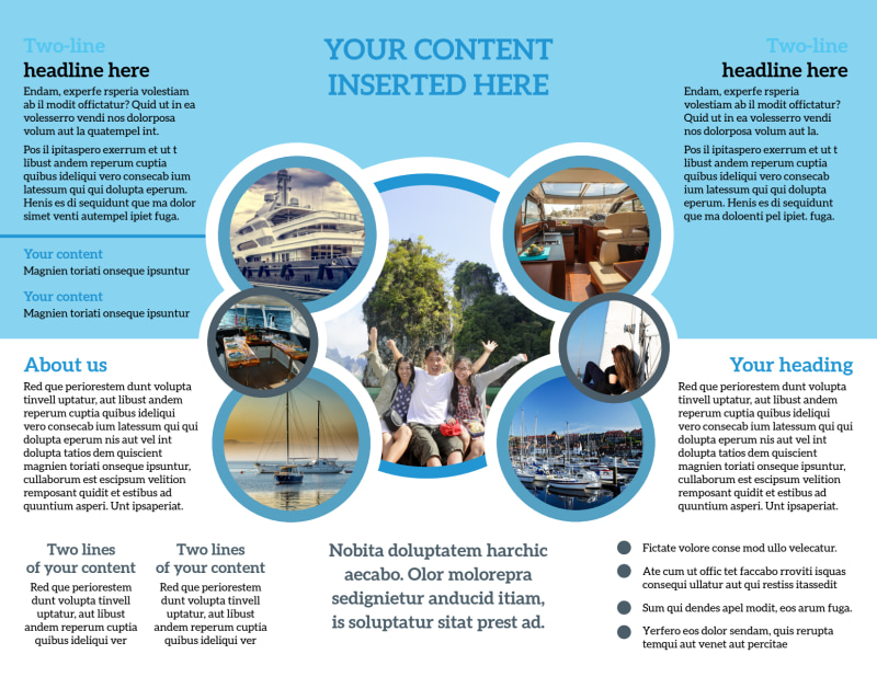 Yacht Tour Brochure Template | MyCreativeShop