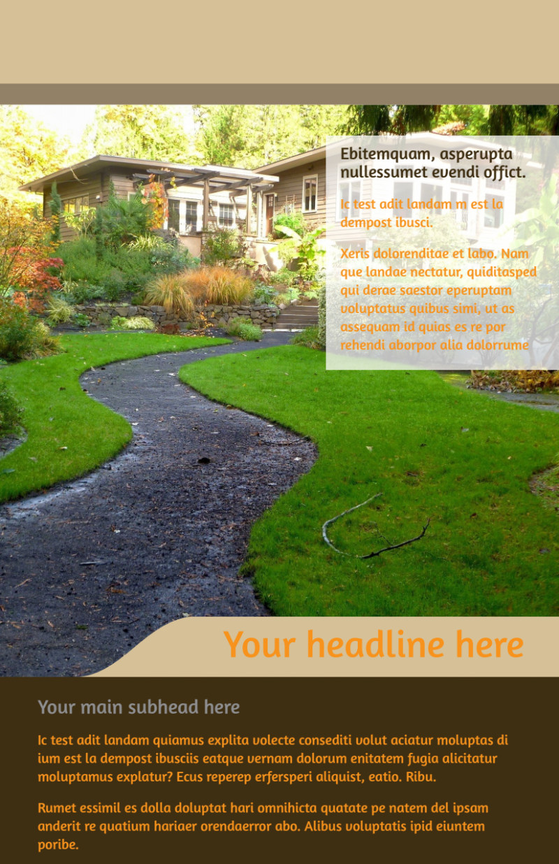 Landscape Design Flyer Template | MyCreativeShop