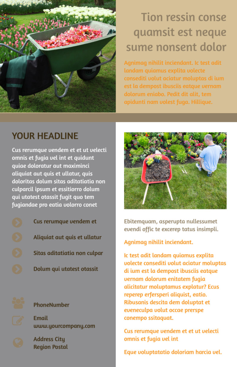 Landscape Design Flyer Template | MyCreativeShop