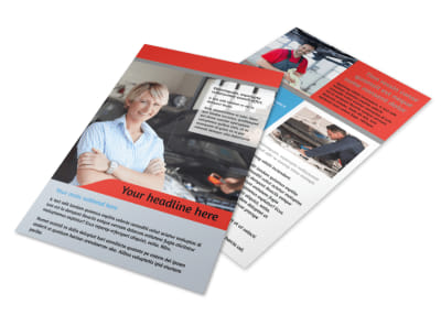 Vehicle Oil Change Flyer Template | MyCreativeShop