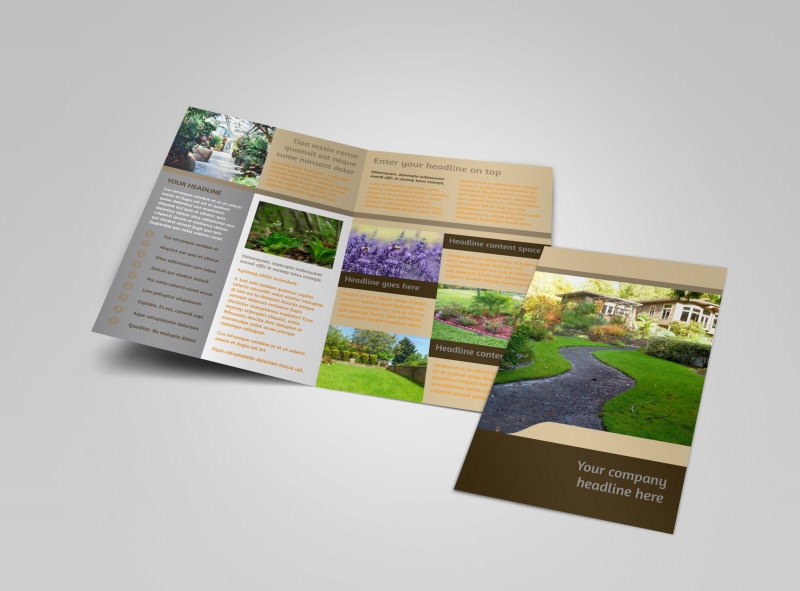 Landscape Design Brochure Template | MyCreativeShop