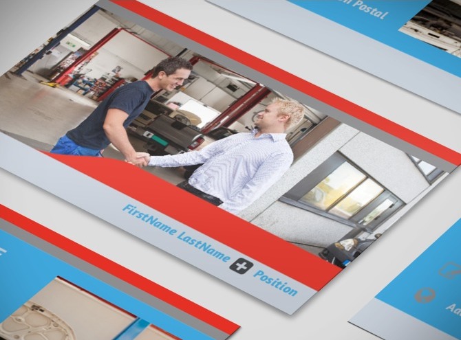 Vehicle Oil Change Business Card Template