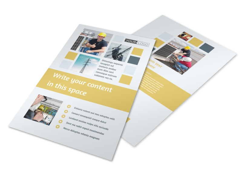 Electrical Service Flyer Template | MyCreativeShop