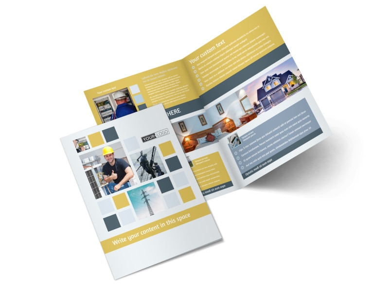 Electrical Service Brochure Template | MyCreativeShop