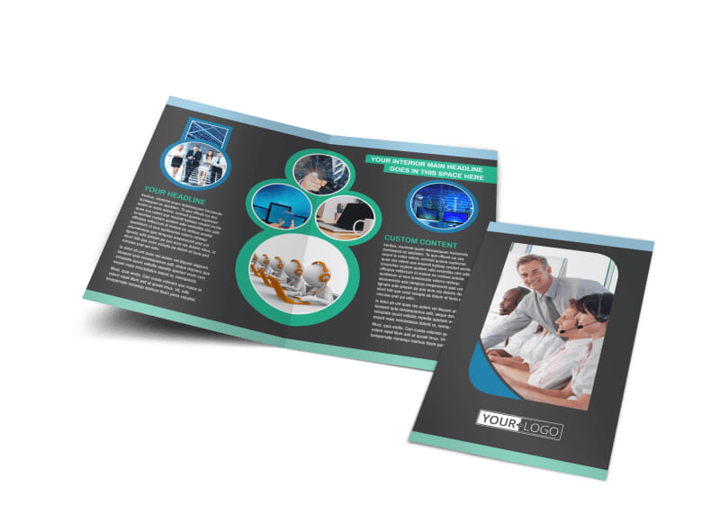 Call Center Service Brochure Template | MyCreativeShop