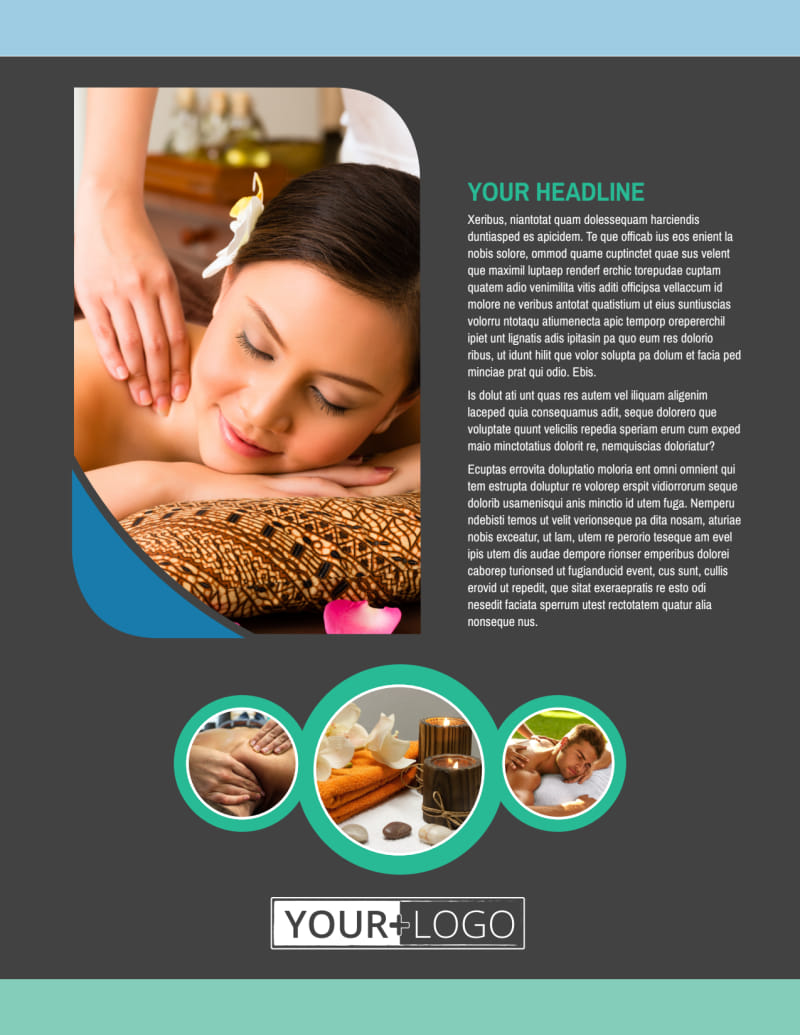 Massage Therapy Spa Flyer Template MyCreativeShop
