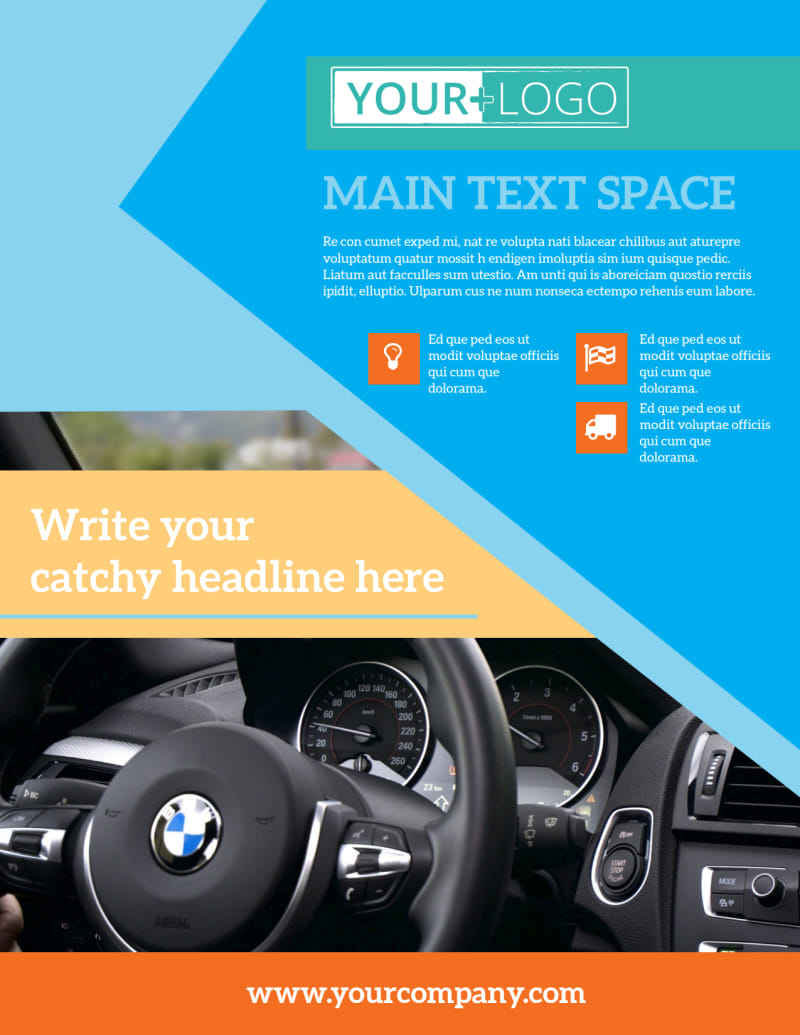 Driving School Flyer Template | MyCreativeShop