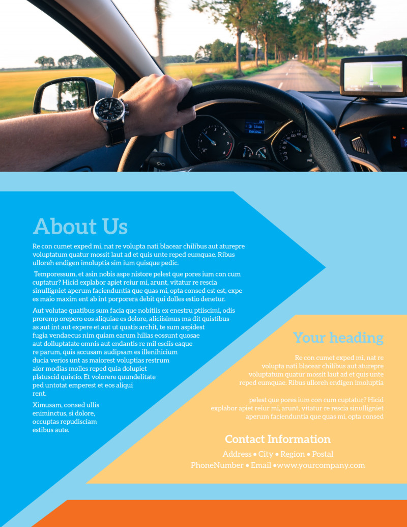 Driving School Flyer Template | MyCreativeShop