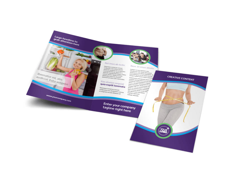 Weight Loss Clinic Brochure Template | MyCreativeShop
