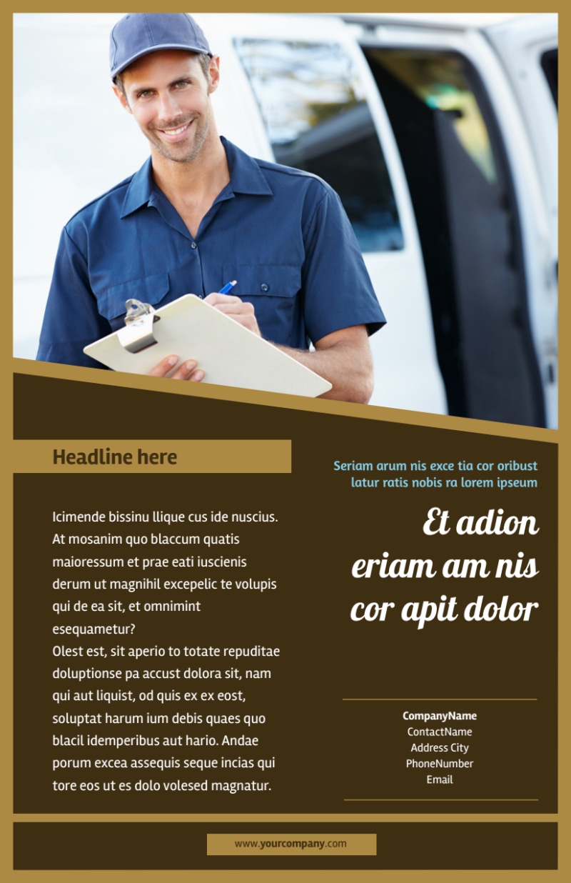 Window & Door Repair Flyer Template | MyCreativeShop