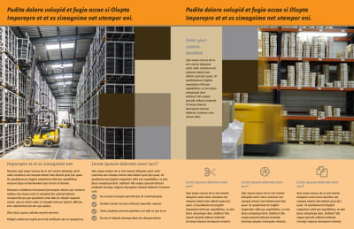 Warehouse & Distribution Center Brochure Template