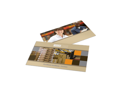 Warehouse & Distribution Center Business Card Template