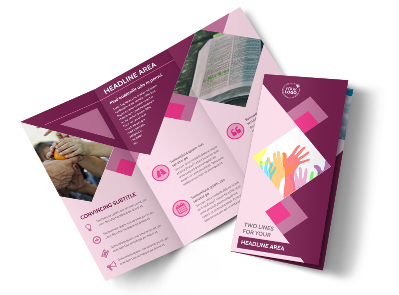 Church Fundraiser Brochure Template MyCreativeShop