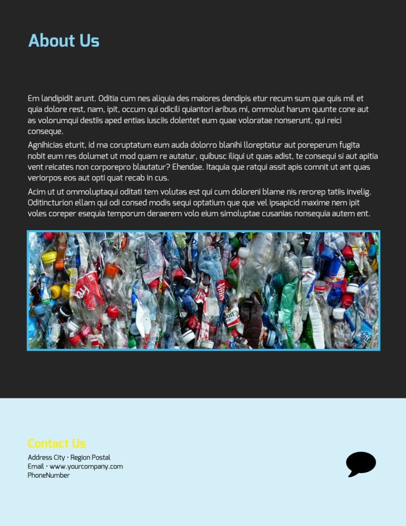 Waste Disposal Flyer Template | MyCreativeShop