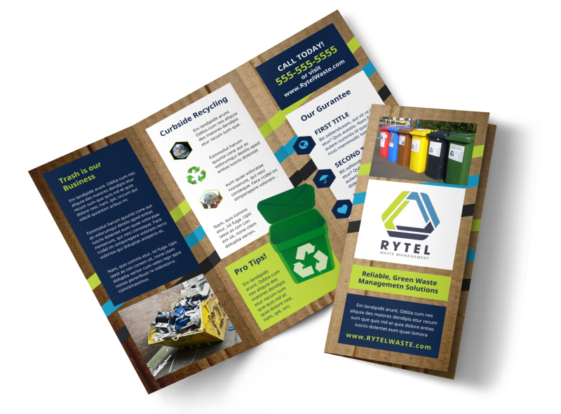 Brochure Template Company Wastes Disposal