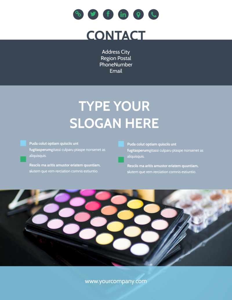 Makeup & Cosmetics Flyer Template | MyCreativeShop