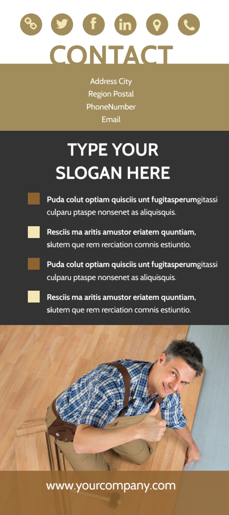 Hardwood Floor Installation Flyer Template | MyCreativeShop