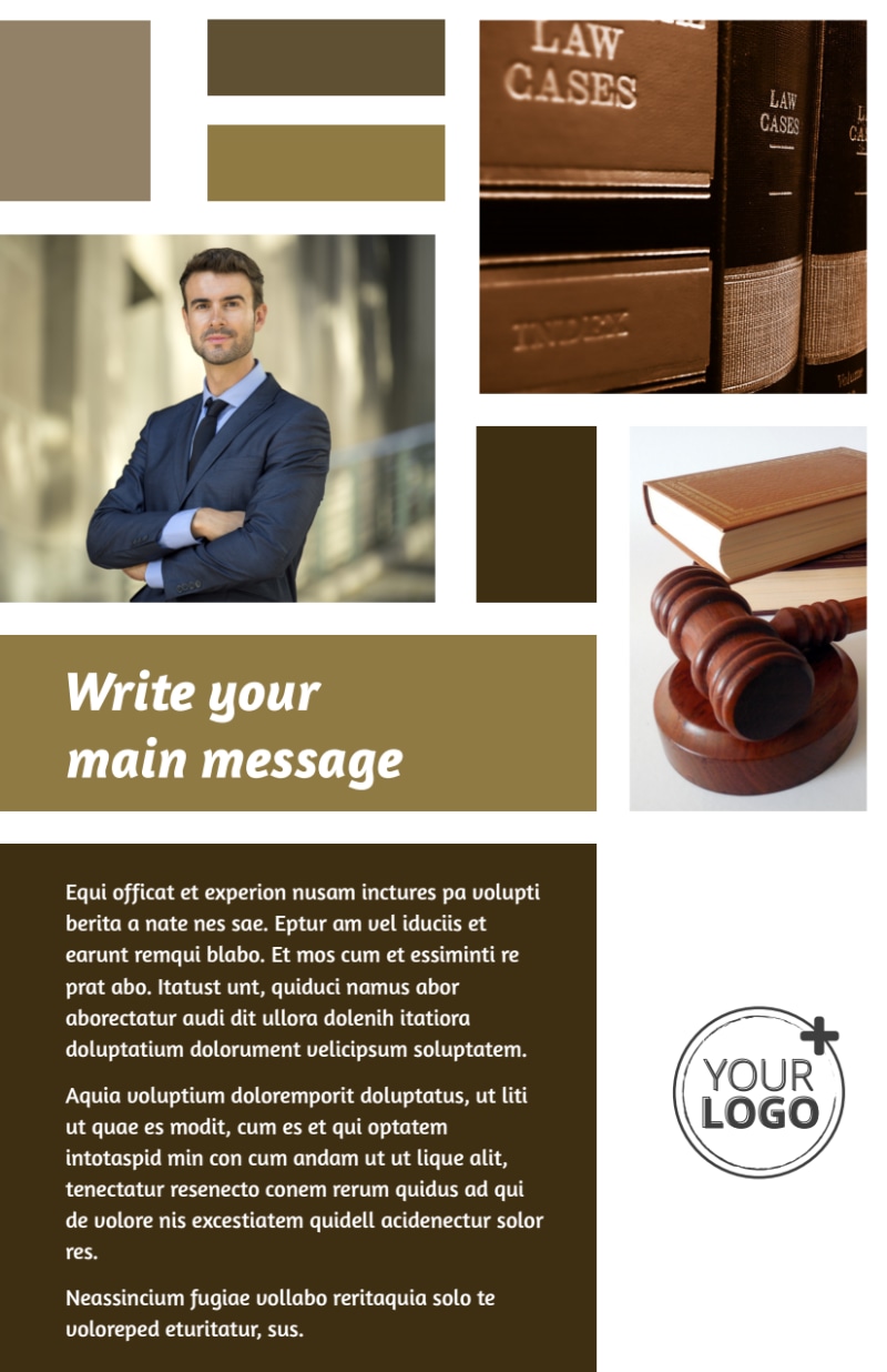 Lawyer Law firm Flyer Template | MyCreativeShop
