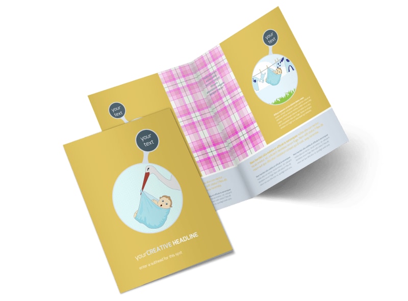 Baby Shower Brochure Template | MyCreativeShop