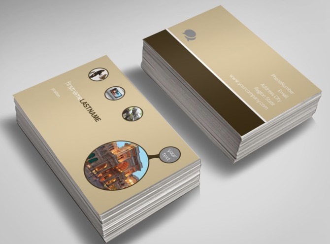 Art Museum Business Card Template