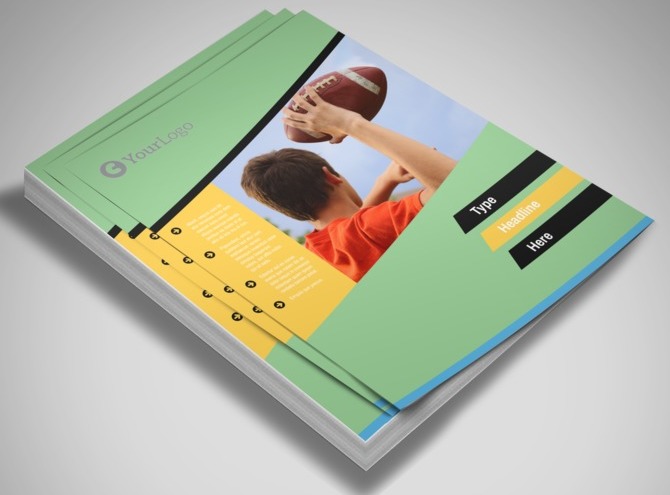 Football Sports Camp Flyer Template