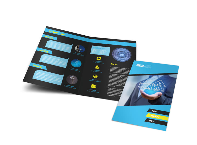 Home Security Service Brochure Template | MyCreativeShop