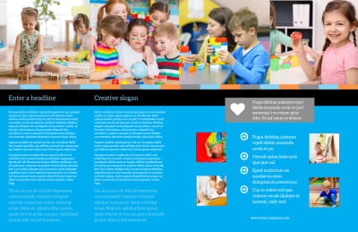 Cognitive Child Development Brochure Template