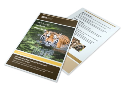 Zoo & Wild Animal Park Brochure Template | MyCreativeShop
